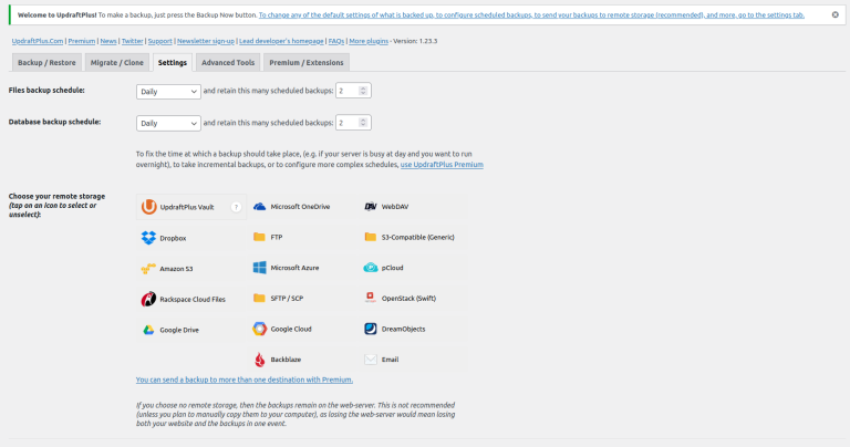 Tutorial Backup Wordpress Menggunakan Plugin Updraftplus Cloudaja