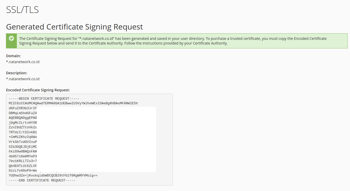 Cara Pembuatan Certificate Signing Request (CSR) di cPanel - CloudAja Artikel | Cloud Hosting ...
