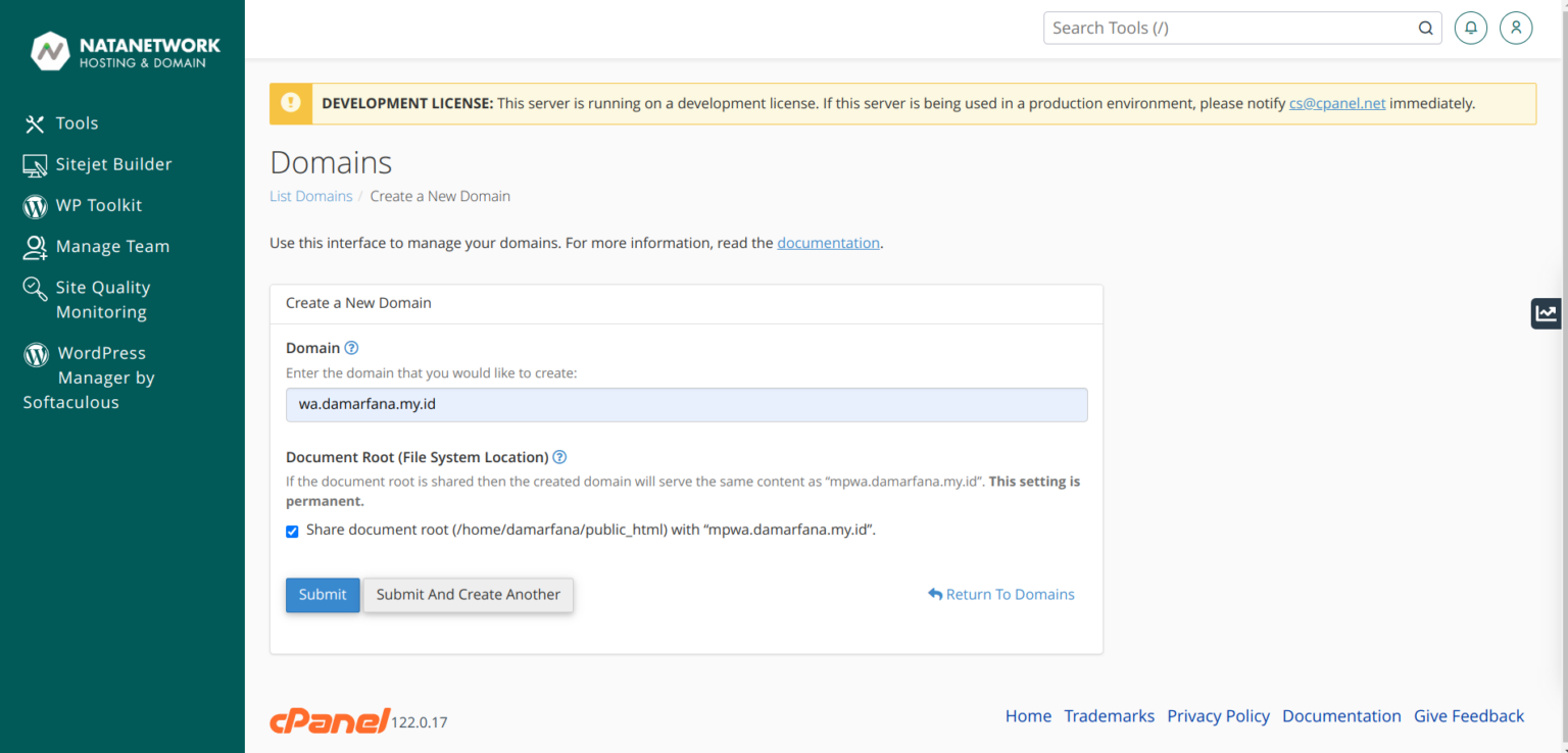 Tutorial install WA Gateway menggunakan Node.js di cPanel - CloudAja ...
