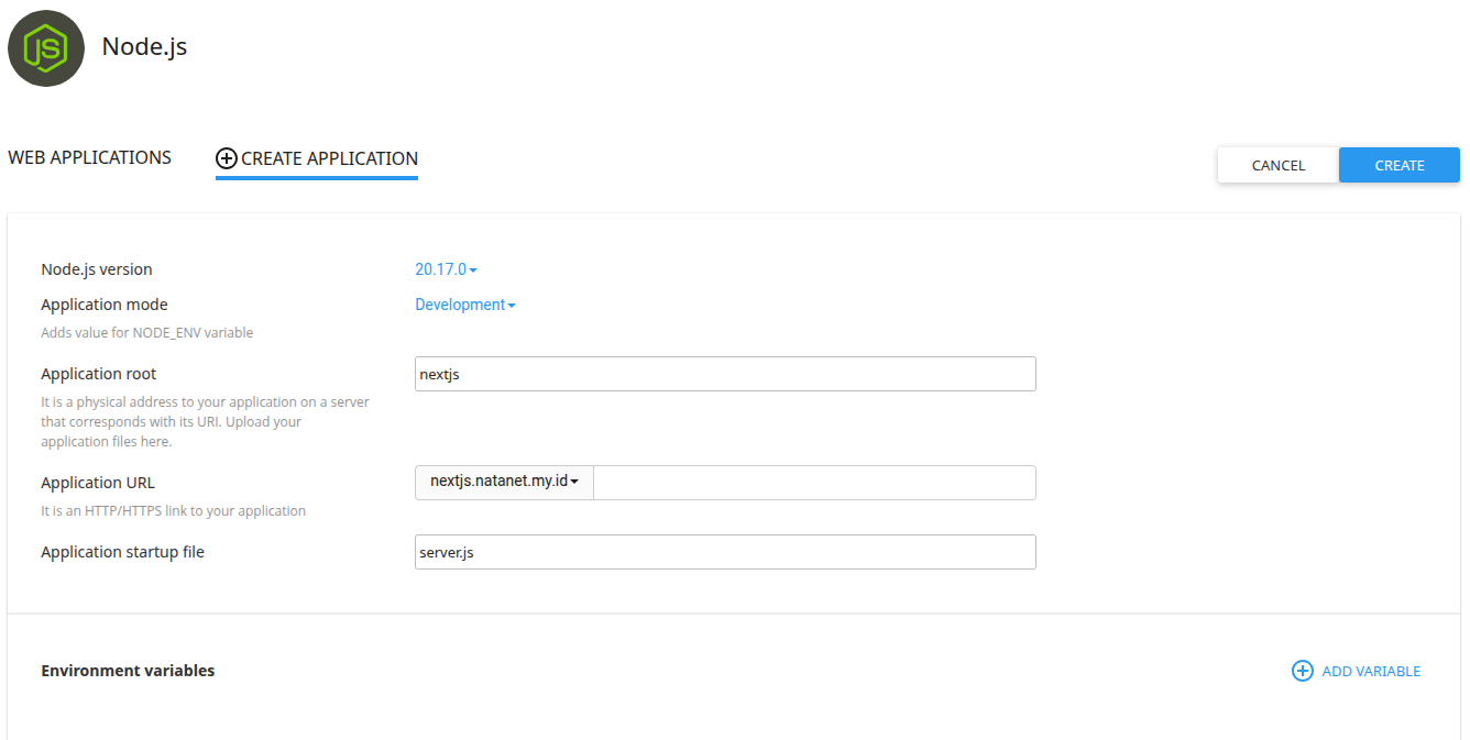 Tutorial Deploy Nextjs pada Hosting cPanel - CloudAja Artikel | Cloud Hosting Indonesia