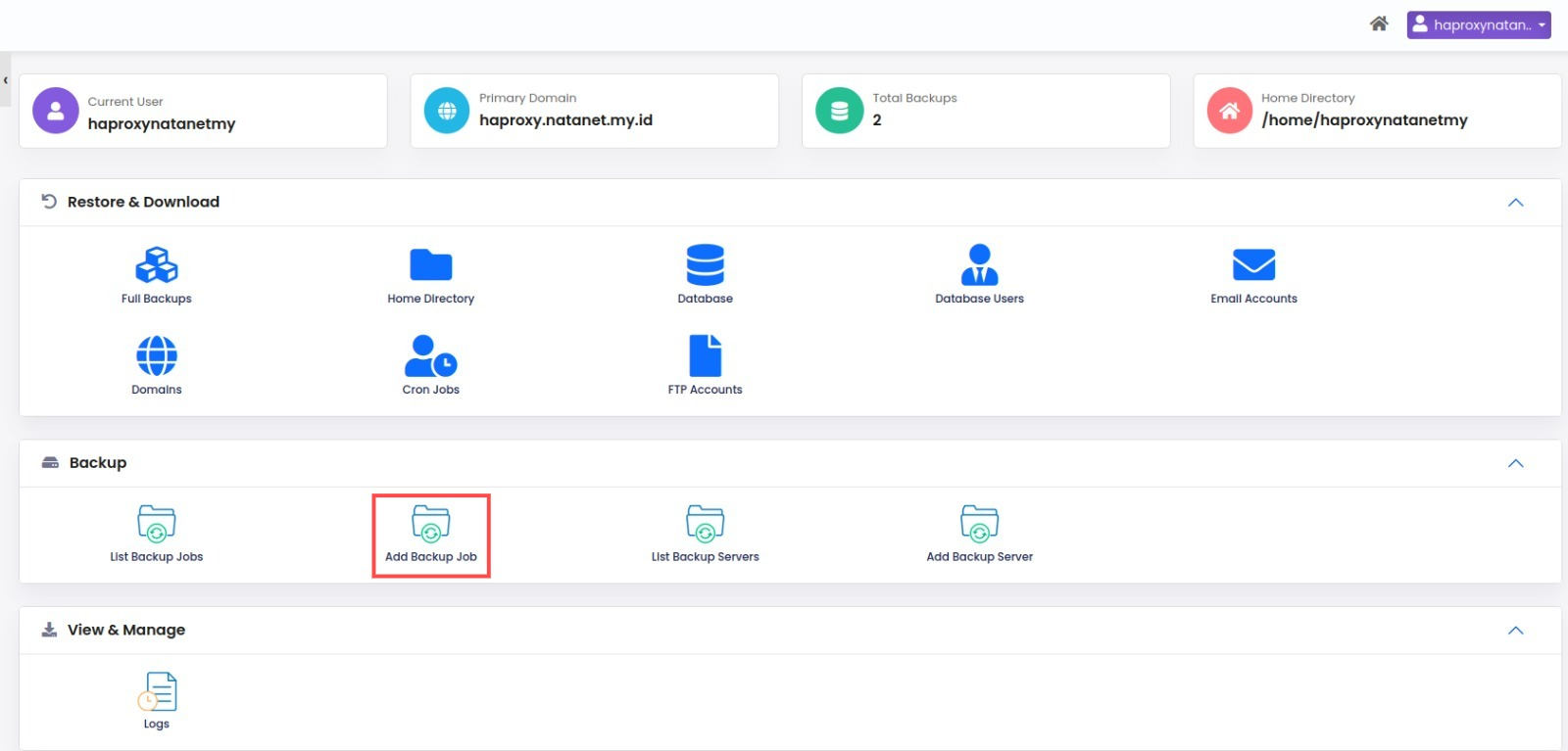 Tutorial Backup dan Restore Menggunakan Backuply di cPanel